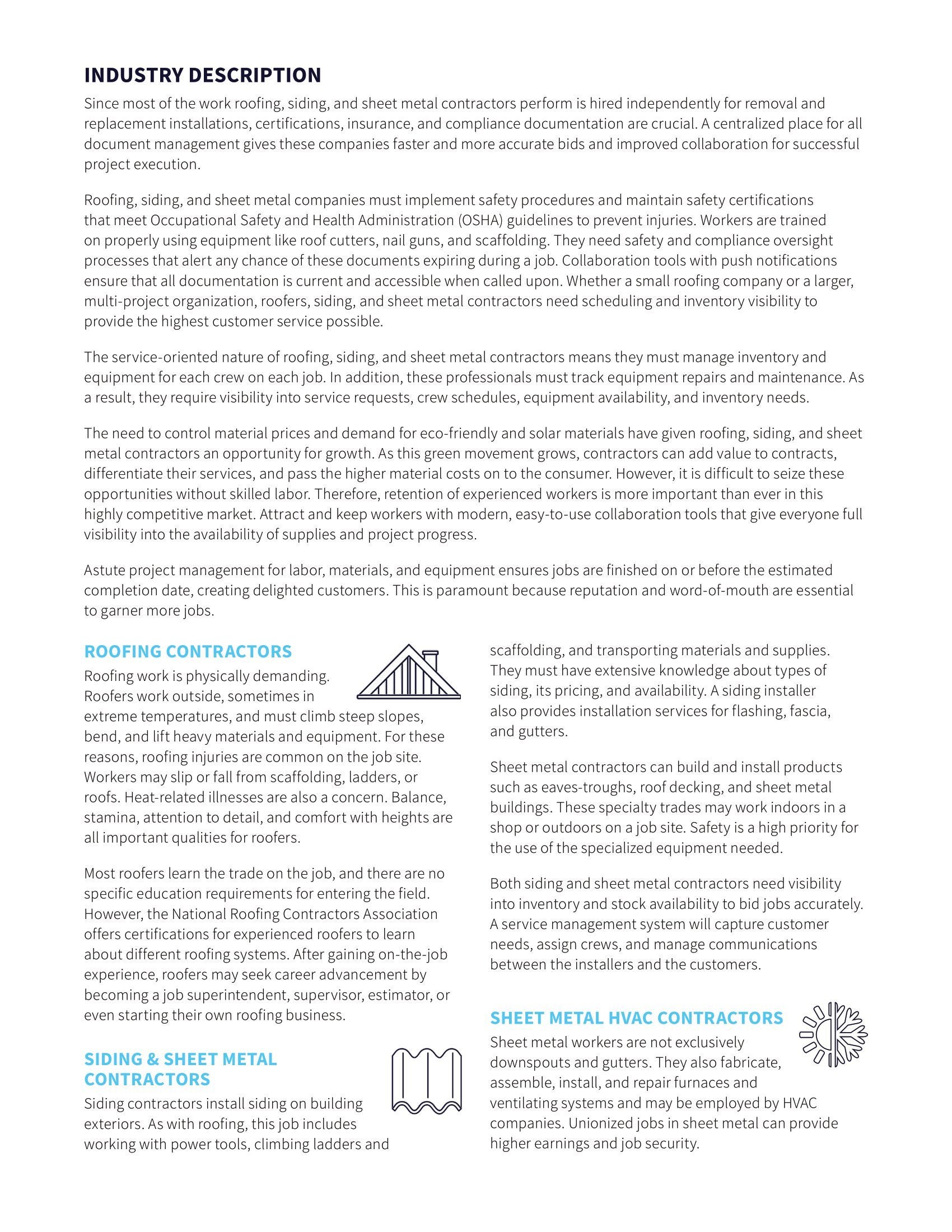 Solution ERP pour l’industrie de la toiture, du revêtement et de la tôle